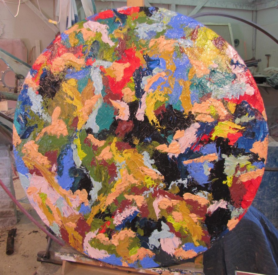 Tempest in a Teapot (side one) - Old World Stone Carving