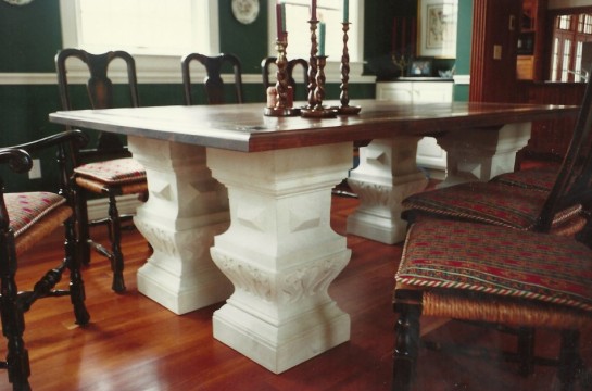 George Table - Old World Stone Carving