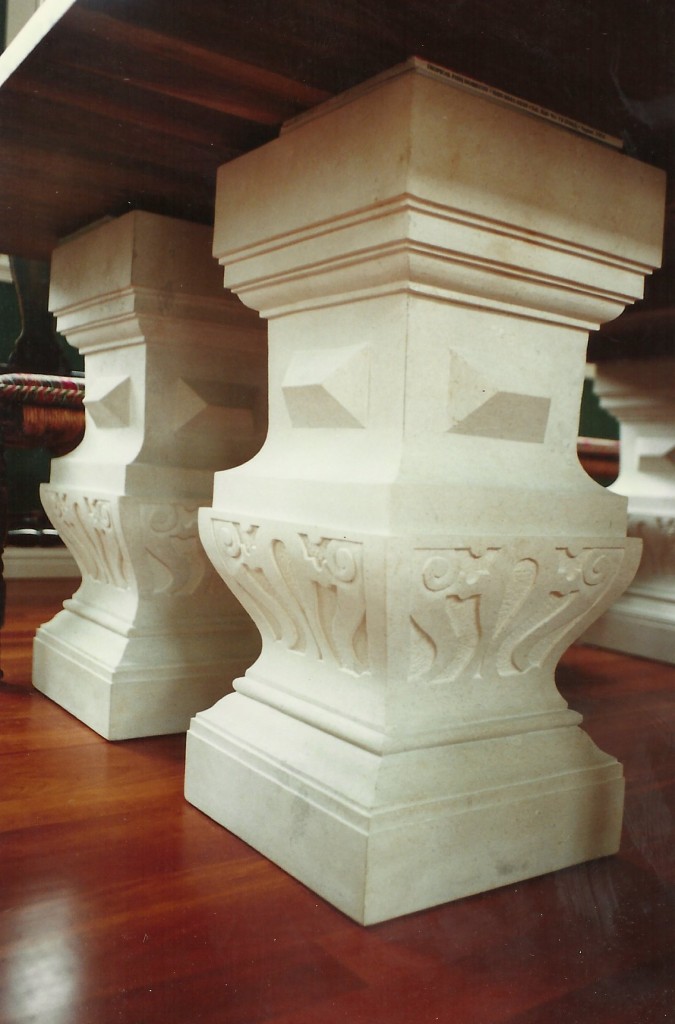 George Table | Old World Stone Carving