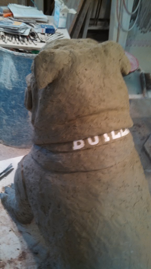 Butler Memorial Bulldog - Old World Stone Carving